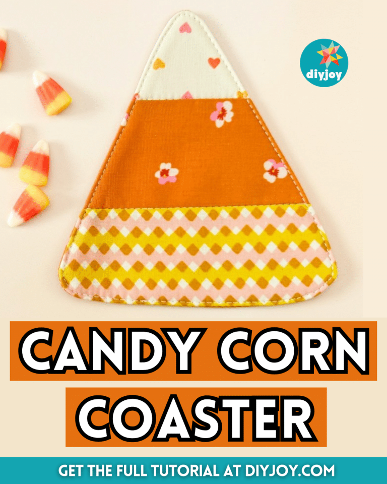 Easy Candy Corn Coaster Sewing Tutorial - DIY Joy