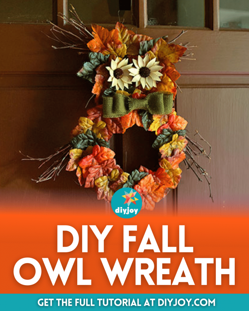 Easy DIY Fall Owl Wreath - DIY Joy