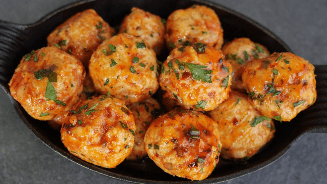 Easy Firecracker Chicken Meatballs Recipe - DIY Joy