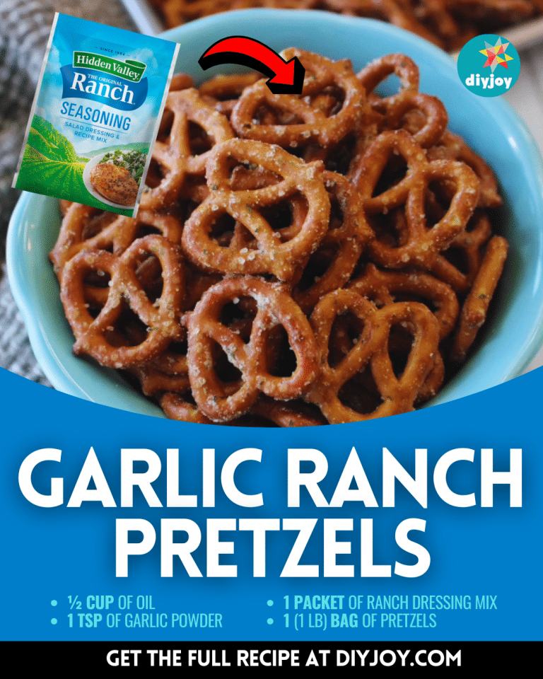 Easy Garlic Ranch Pretzels Recipe - DIY Joy