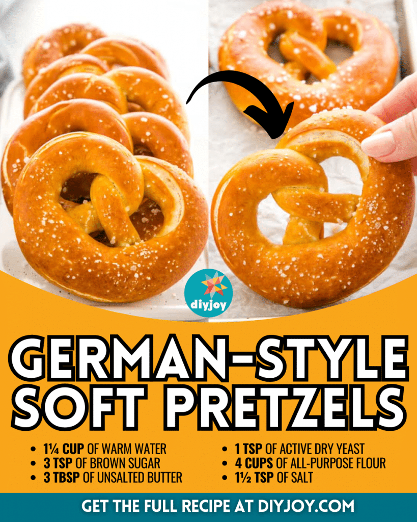 Easy German-Style Soft Pretzels Recipe - DIY Joy