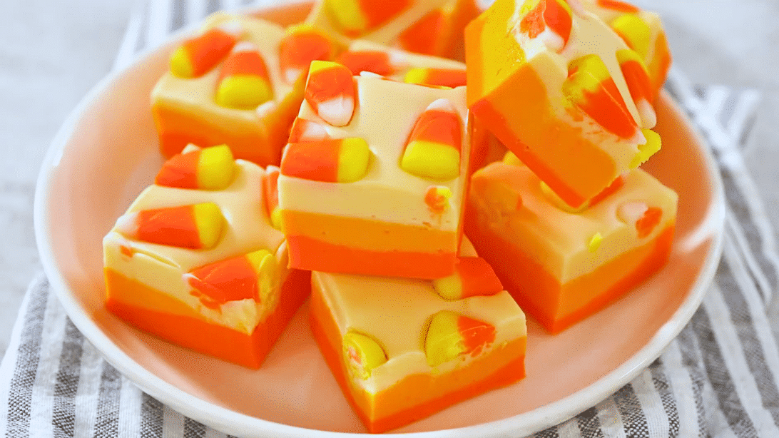 Easy-to-Make Candy Corn Fudge - DIY Joy
