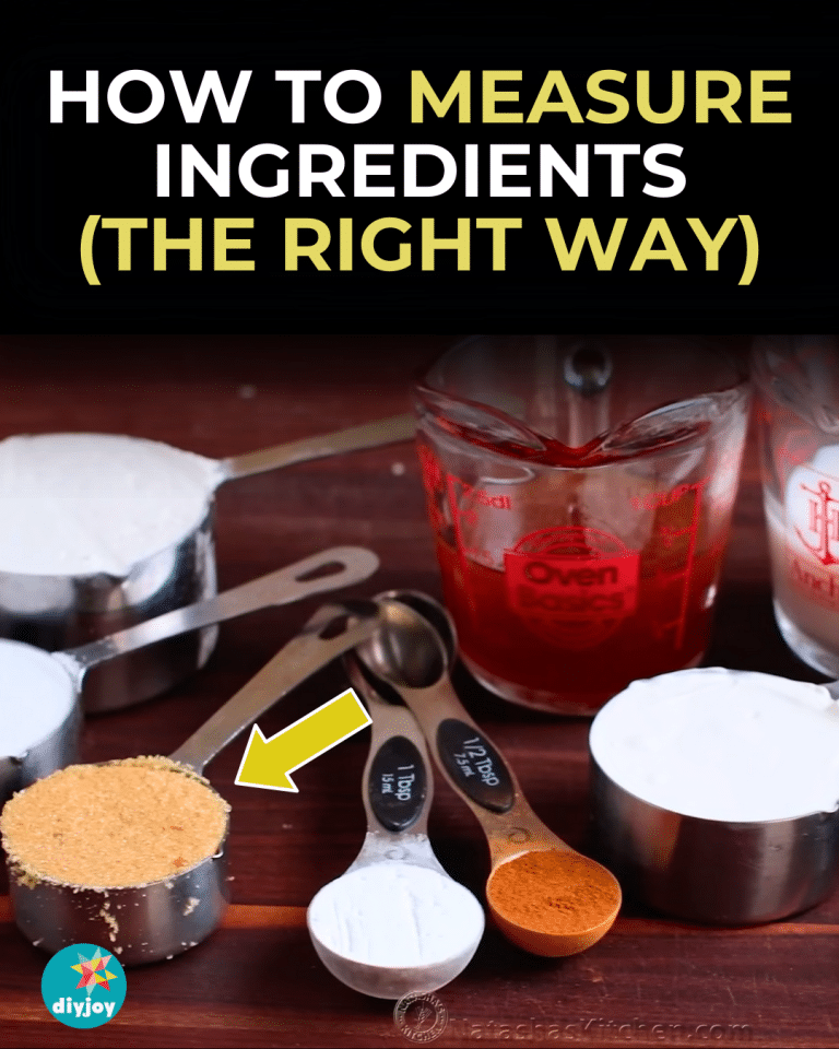How to Measure Ingredients - The Right Way