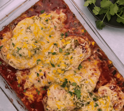 Easy Santa Fe Baked Chicken Recipe - DIY Joy