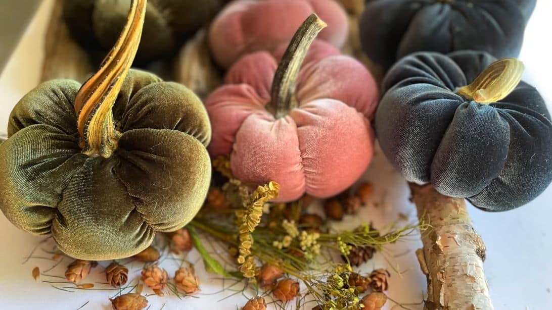 How to Make Velvet Pumpkins - DIY Joy