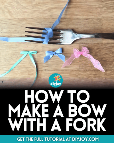 How to Make a Bow with a Fork - DIY Joy