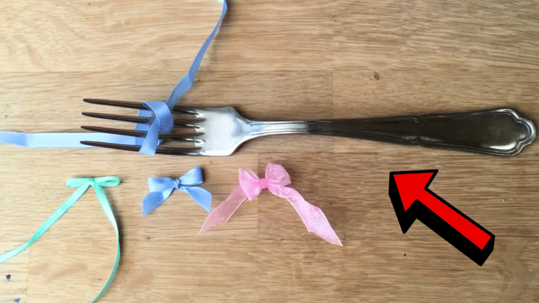 How to Make a Bow with a Fork - DIY Joy