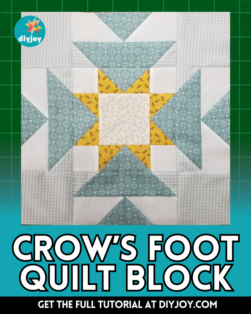 How to Make a Crow's Foot Quilt Block - DIY Joy