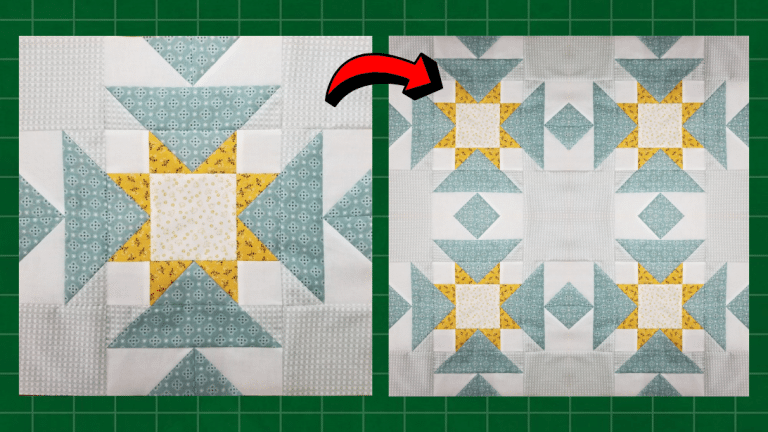 How to Make a Crow's Foot Quilt Block - DIY Joy