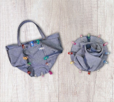 How to Make a Drawstring Bag From Old Jeans - DIY Joy