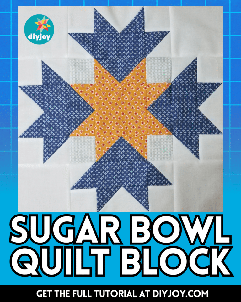 How to Make a Sugar Bowl Quilt Block - DIY Joy
