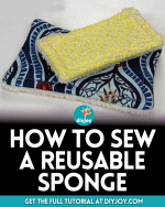 How to Sew a Reusable Sponge - DIY Joy