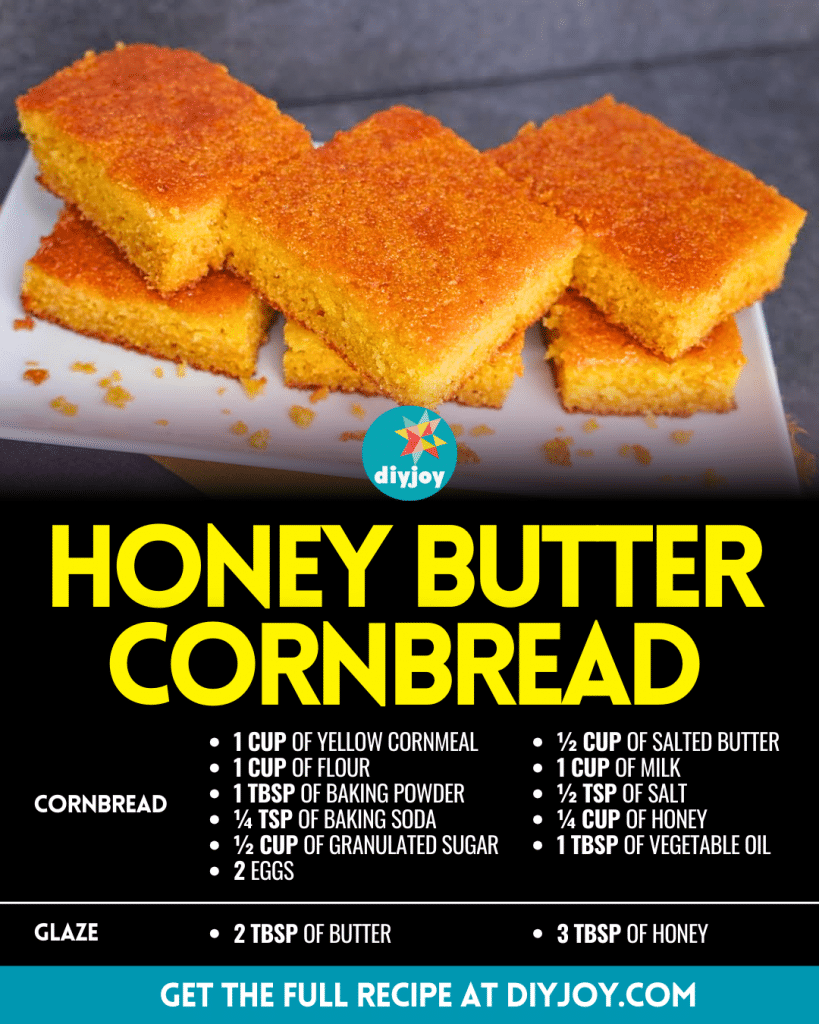 The Easiest Honey Butter Cornbread Recipe - DIY Joy