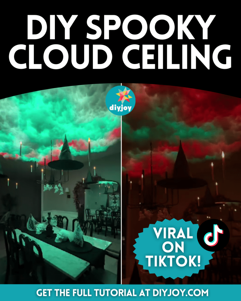 Viral TikTok DIY Spooky Cloud Ceiling - DIY Joy