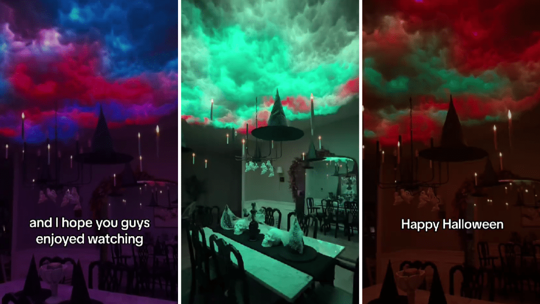 Viral TikTok DIY Spooky Cloud Ceiling - DIY Joy
