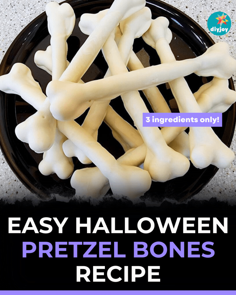 Halloween Pretzel Bones Treats