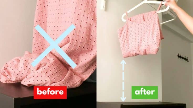 10 Folding and Hanging Hacks to Save Space - DIY Joy