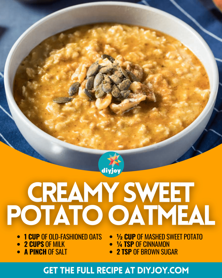 Creamy Sweet Potato Oatmeal Recipe - DIY Joy