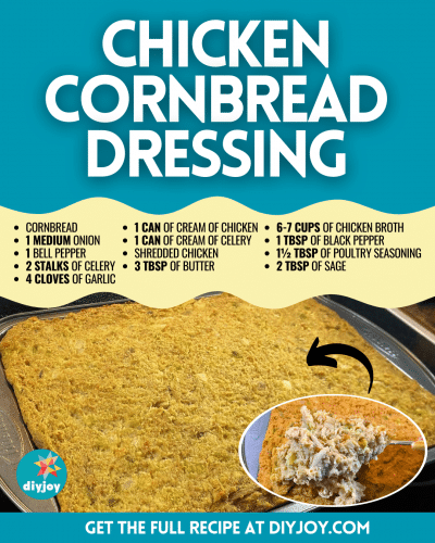 Easy Chicken Cornbread Dressing Recipe - DIY Joy