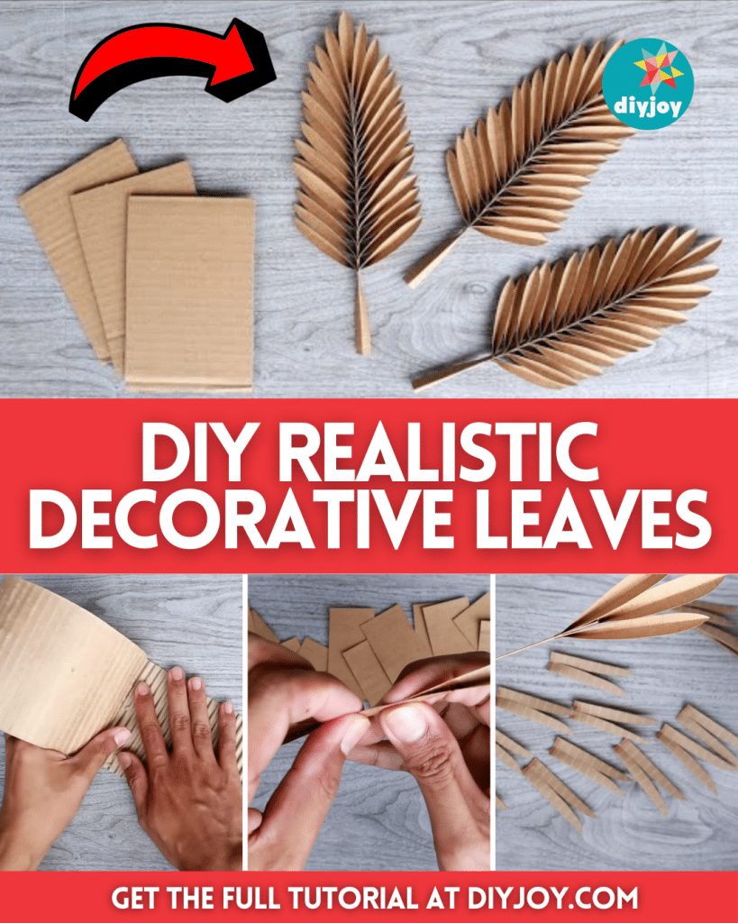 Easy DIY Realistic Decorative Leaves - DIY Joy