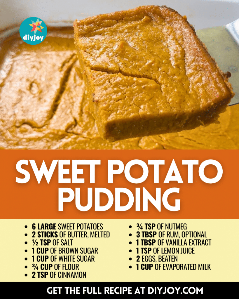 Grandma's Sweet Potato Pudding Recipe - DIY Joy
