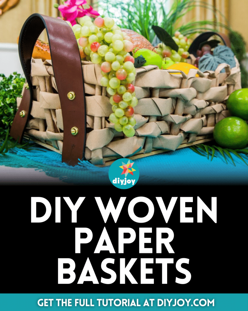 How to Make Woven Paper Baskets - DIY Joy
