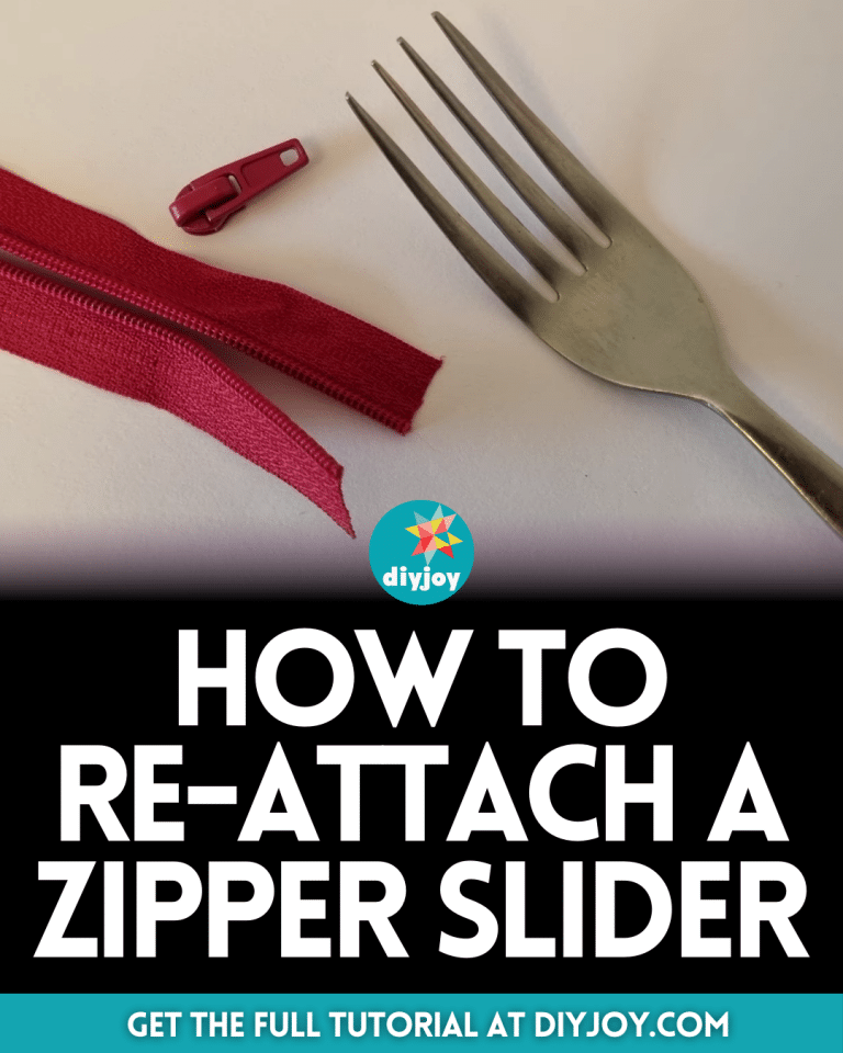 How to Re-attach a Zipper Slider - DIY Joy