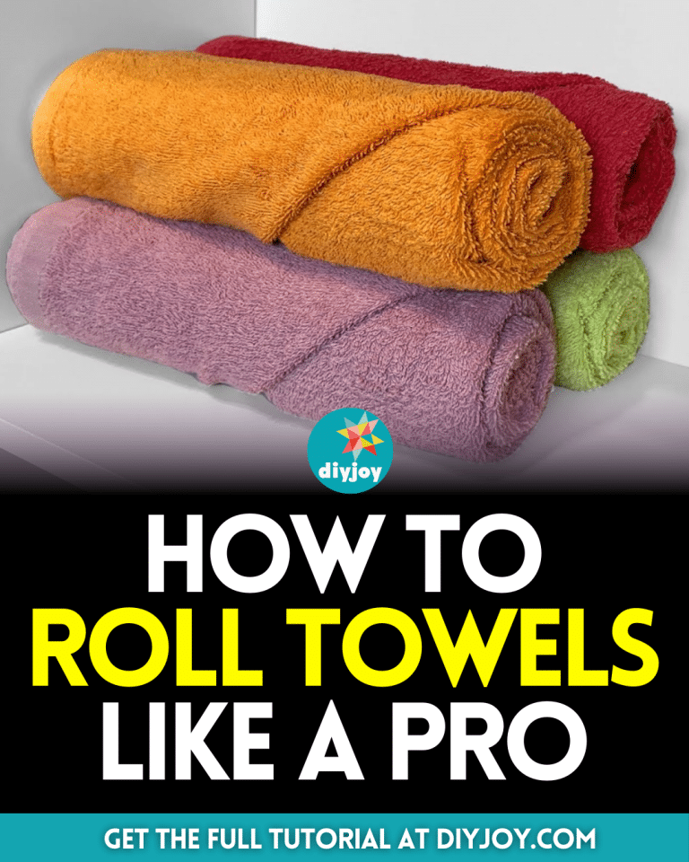 How to Roll Towels Like a Pro - DIY Joy