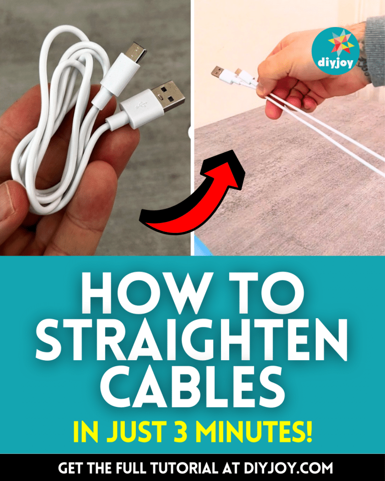 How to Straighten Cables in 3 Minutes - DIY Joy