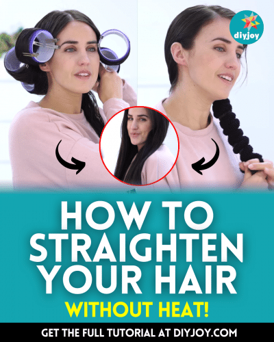 How to Straighten Your Hair Without Heat - DIY Joy