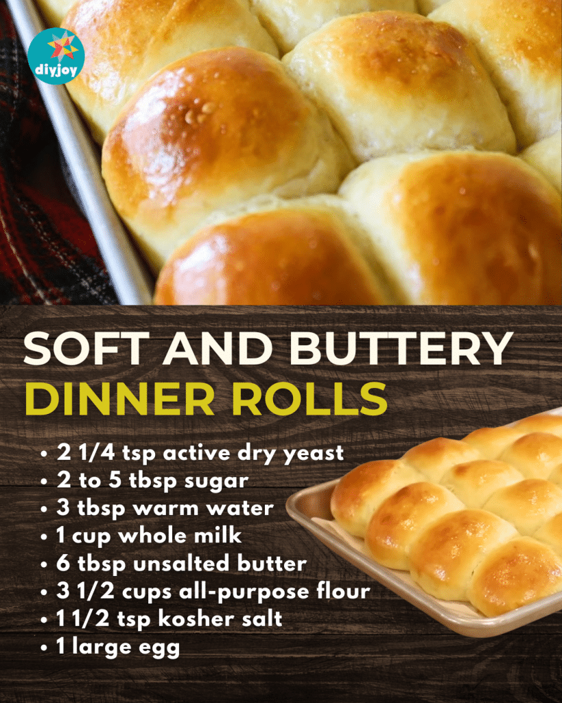 Soft and Buttery Dinner Rolls - DIY Joy