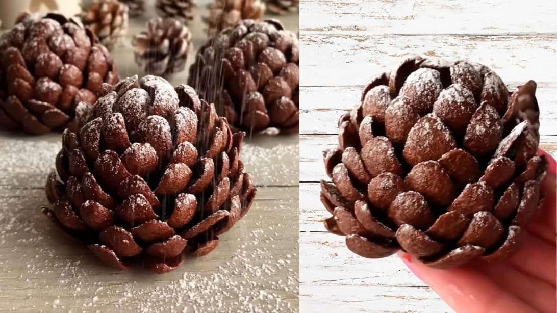 3-Ingredient Chocolate Pinecones - DIY Joy