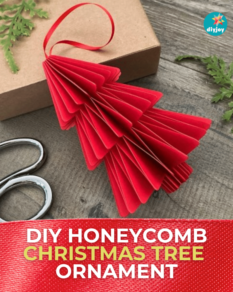 DIY Honeycomb Christmas Tree Ornament