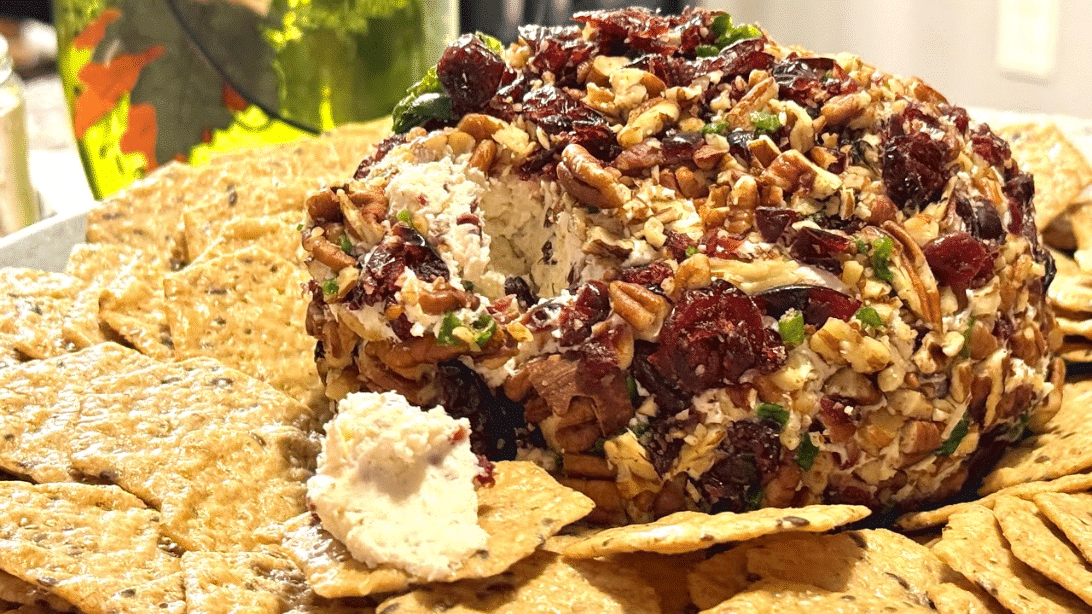 Easy Cranberry Pecan Cheese Ball - DIY Joy
