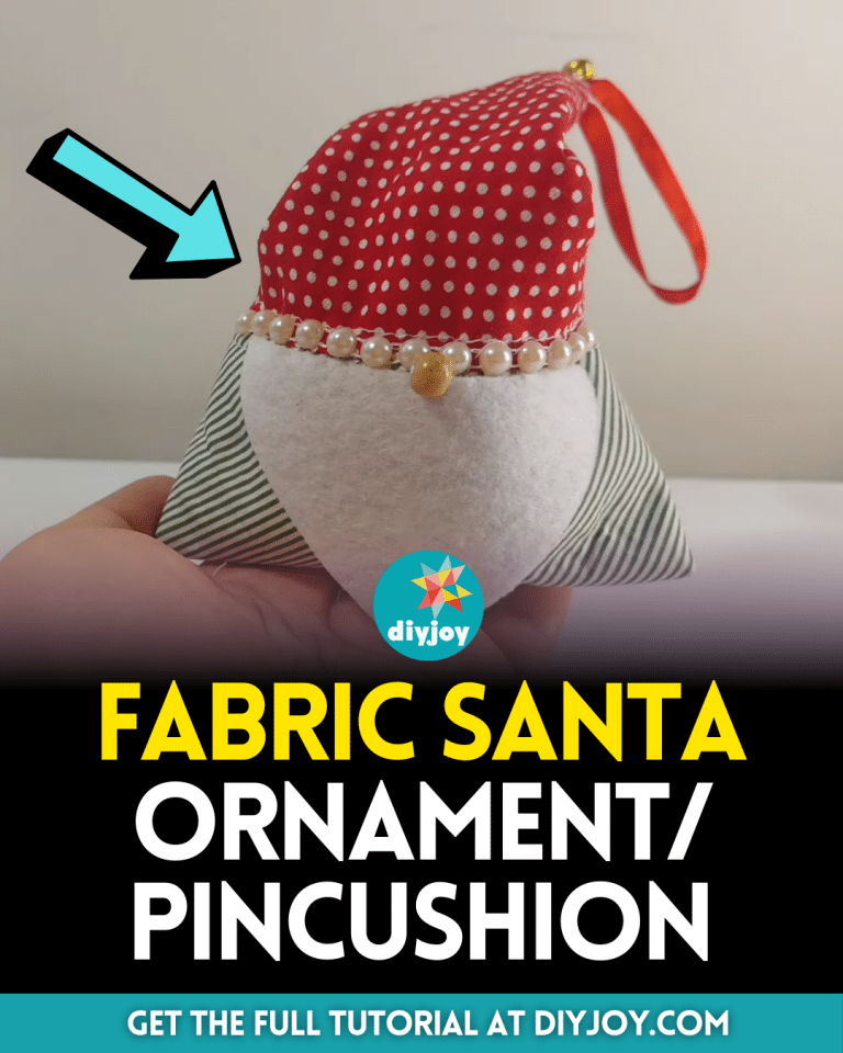 Easy Fabric Santa Ornament/Pincushion - DIY Joy