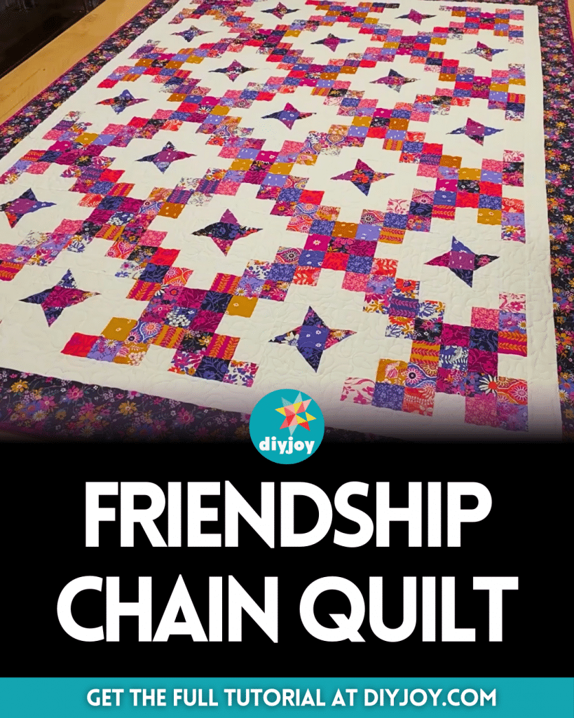 Easy Friendship Chain Quilt Tutorial - DIY Joy