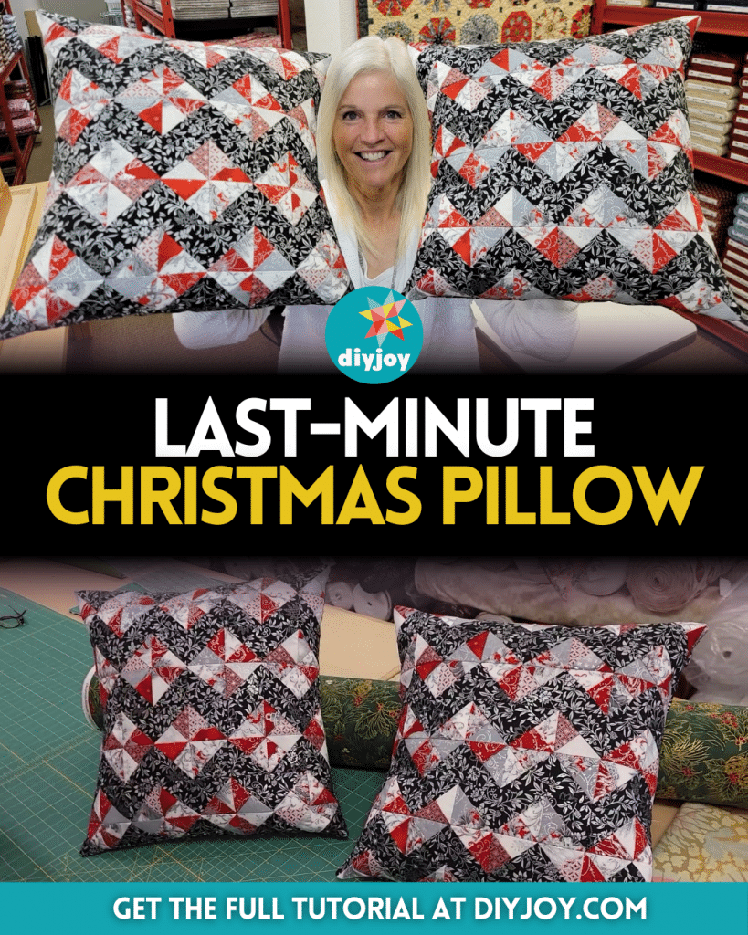 Easy Last-Minute Christmas Pillow Sewing Tutorial - DIY Joy