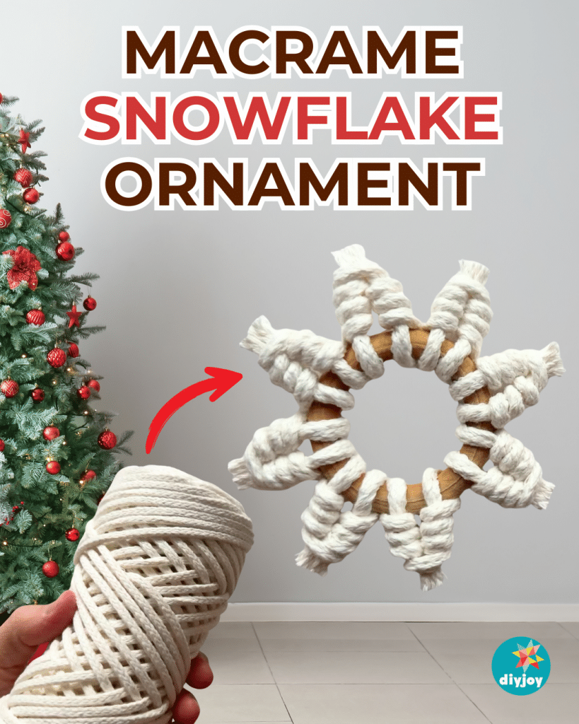 Macrame Snowflake Ornament Tutorial