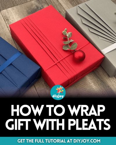 Easy Pleated Gift-Wrapping Hack - DIY Joy