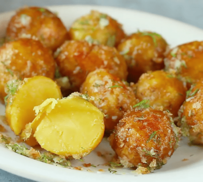 Easy Crispy Garlic Butter Potatoes - DIY Joy