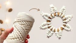 Macrame Snowflake Ornament Tutorial - DIY Joy