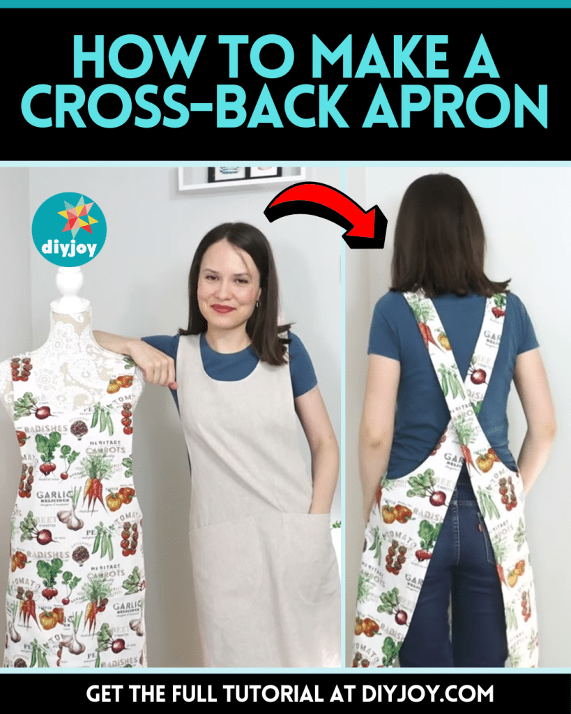Easy DIY Cross-Back Apron - DIY Joy