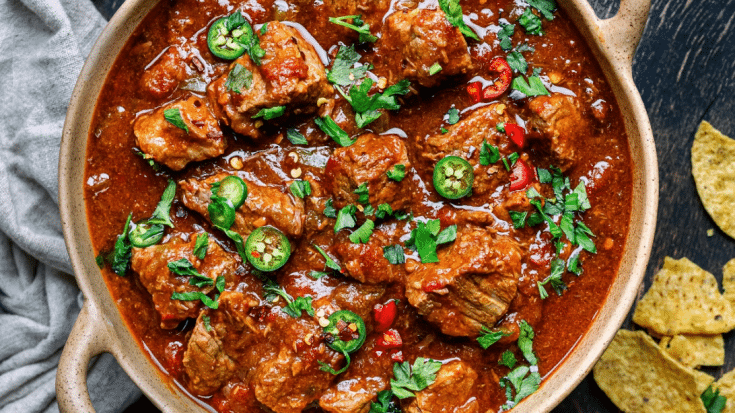 Easy Authentic Mexican Beef Stew Recipe - DIY Joy
