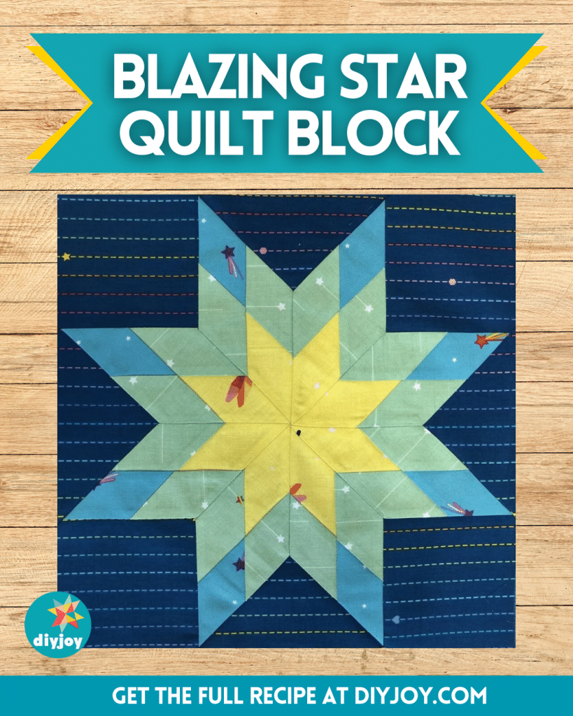 Easy Blazing Star Quilt Block Tutorial - DIY Joy