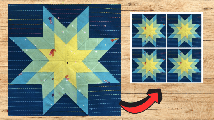 Easy Blazing Star Quilt Block Tutorial - DIY Joy