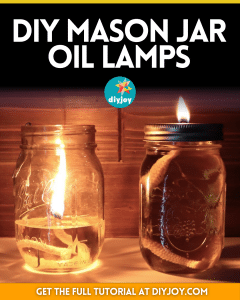Easy DIY Mason Jar Oil Lamps - DIY Joy