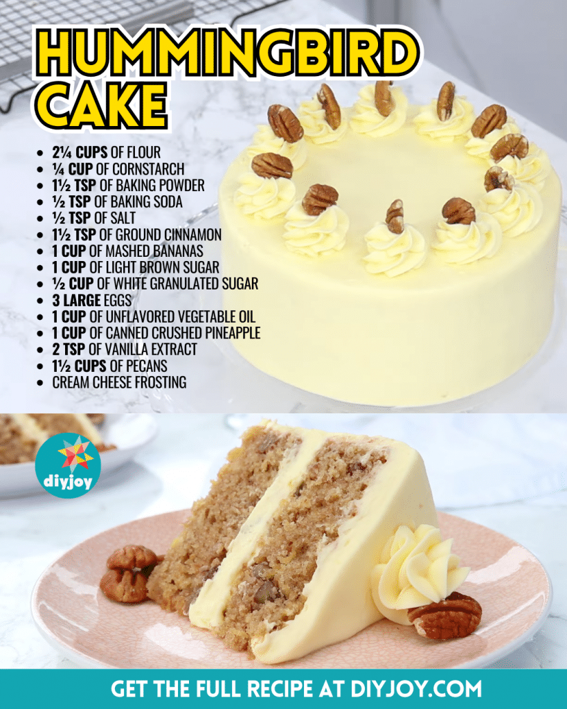 Easy Failproof Hummingbird Cake Recipe - DIY Joy