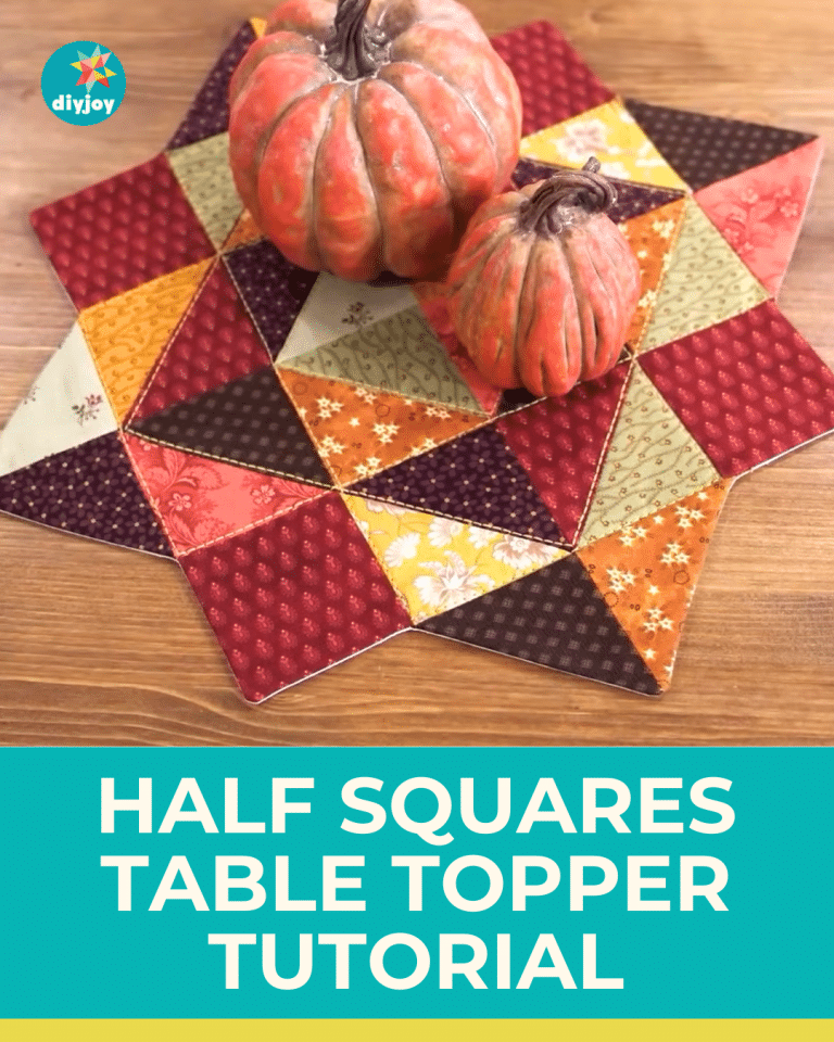 Half Square Table Topper Tutorial