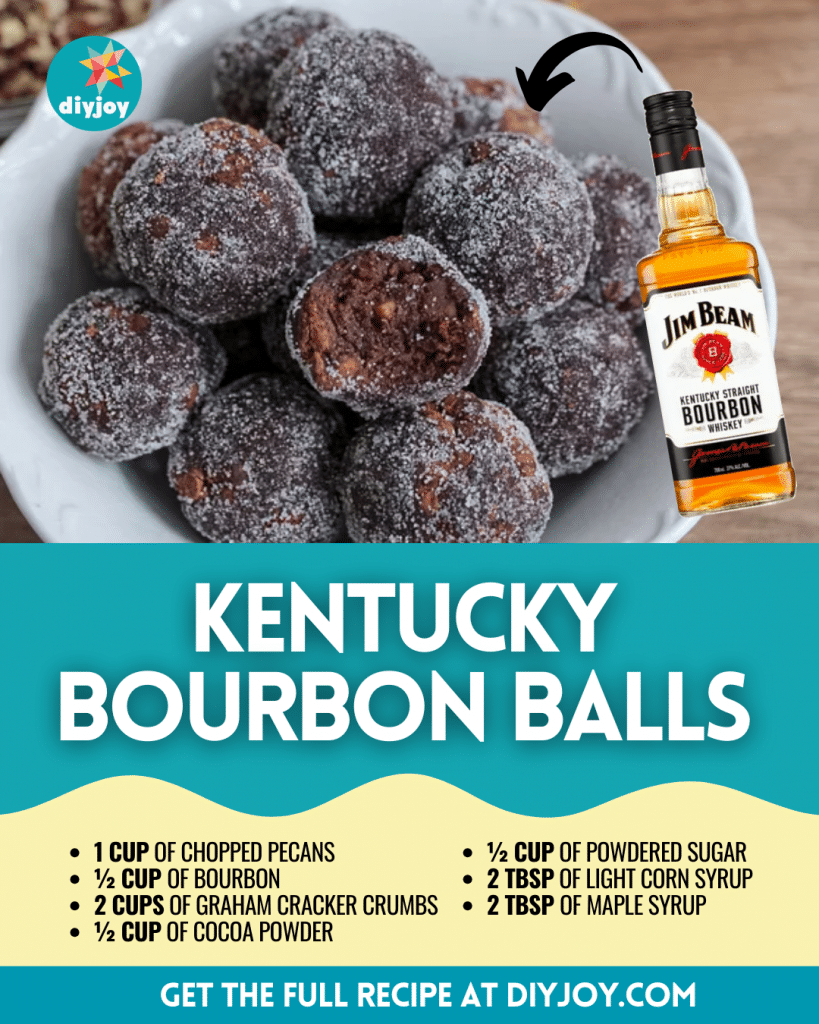 Easy Kentucky Bourbon Balls Recipe - DIY Joy