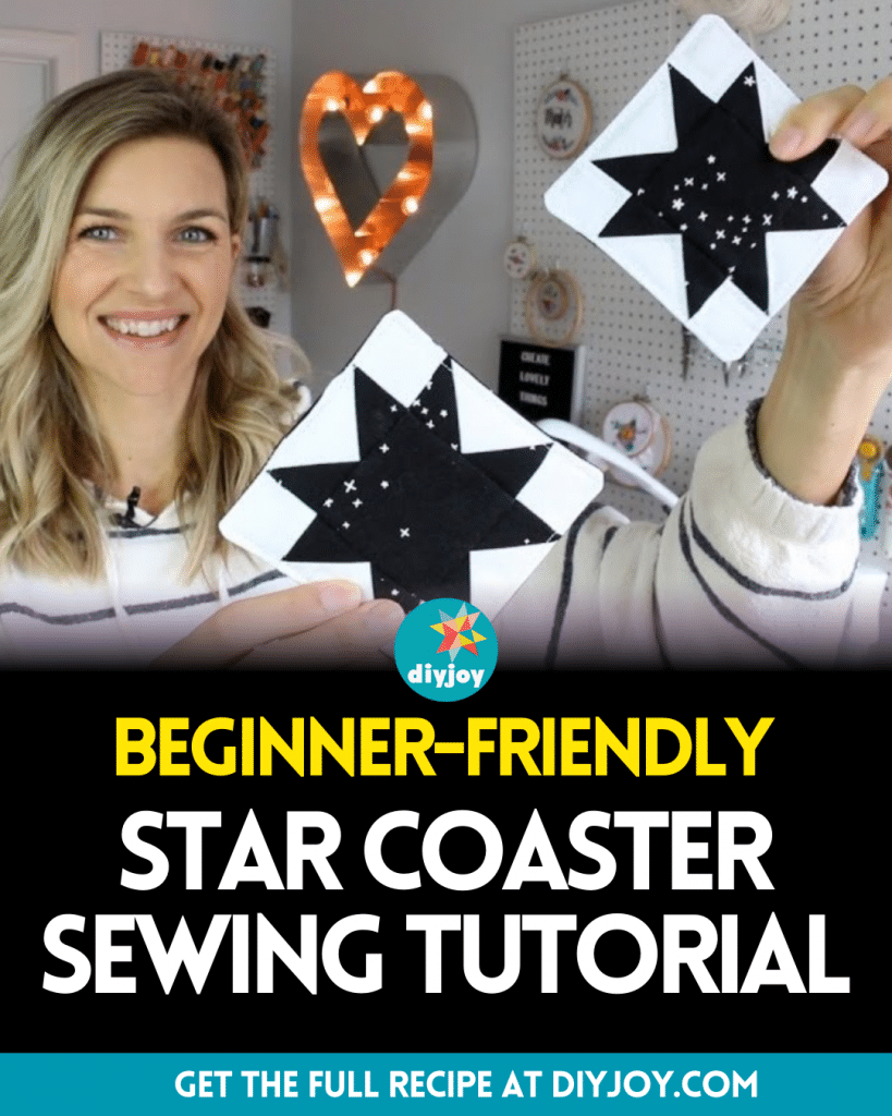 Easy Star Coaster Sewing Tutorial for Beginners - DIY Joy